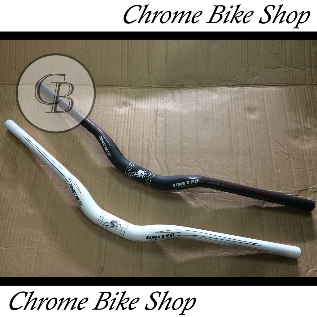 Jual Stang Handlebar Sepeda MTB Warna Hitam Putih Oversize 31,8 31.8mm XC Merk United Murah Ori ...