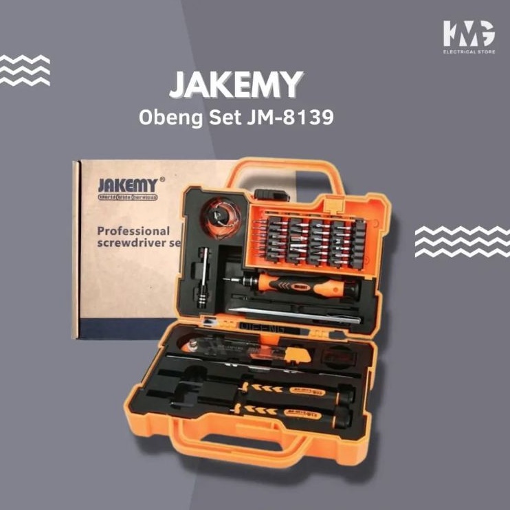 Jual OBENG SET JAKEMY JM-8139 | Shopee Indonesia