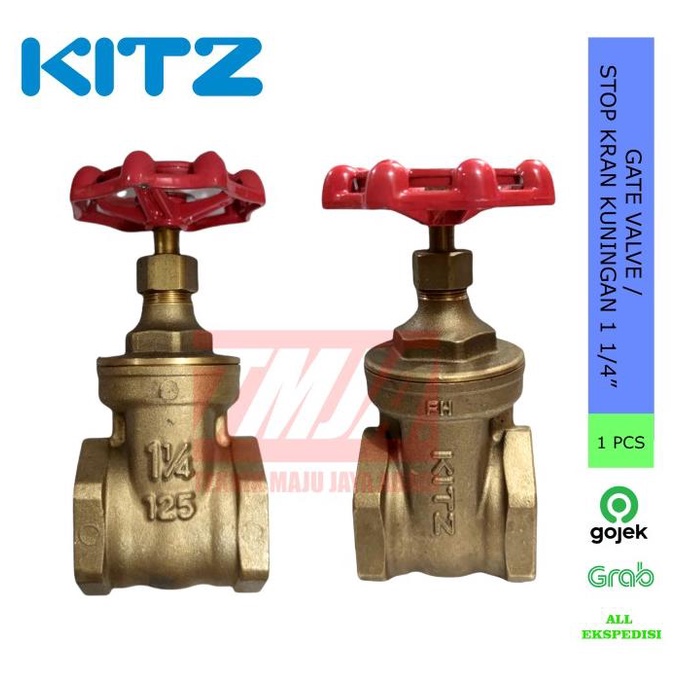 Jual KITZ Gate Valve / Stop Kran Kuningan 1 1/4" #125 Ori 100% | Shopee ...