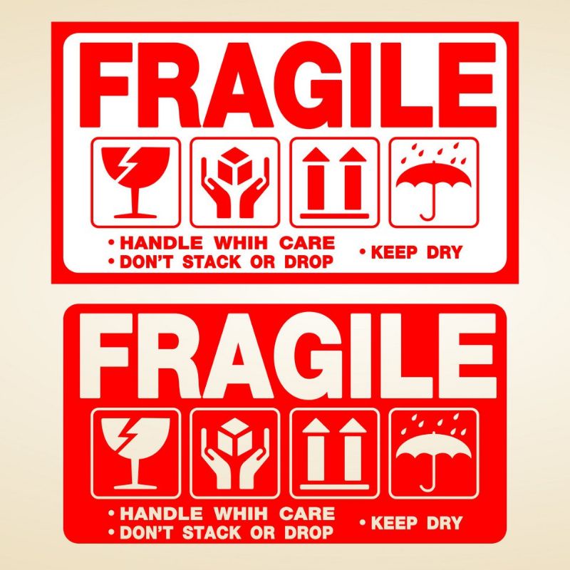 Jual Stiker fragile Sticker fragile | Shopee Indonesia