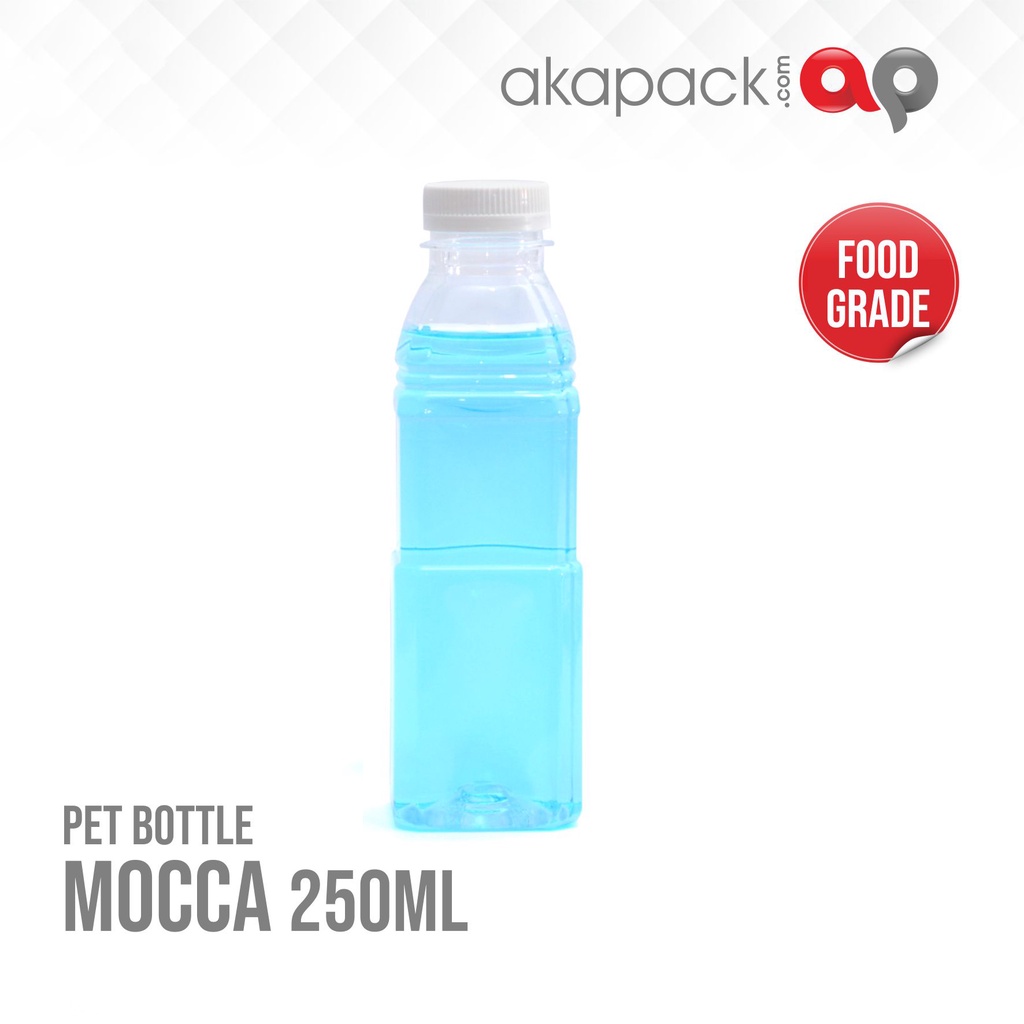 Jual BOTOL PLASTIK MOKA 250ML / BOTOL PLASTIK/ AKAPACK | Shopee Indonesia
