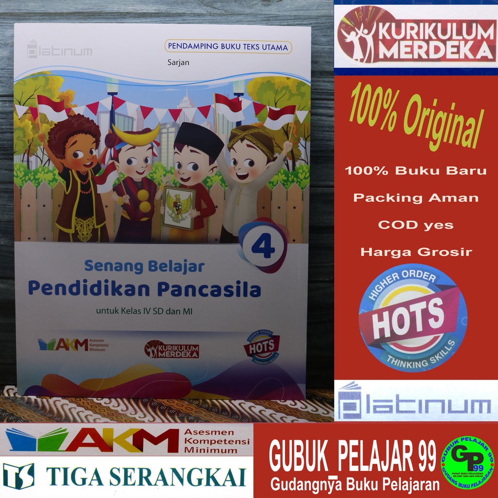Jual Pendidikan Pancasila Kelas 4 SD/MI Kurikulum Merdeka Platinum PT Tiga Serangkai | Shopee ...