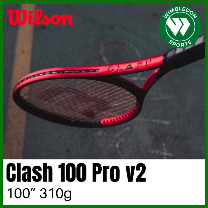Jual Raket Tenis Wilson Clash 100 Pro V2 /Raket Wilson Clash 100Pro V2 ...