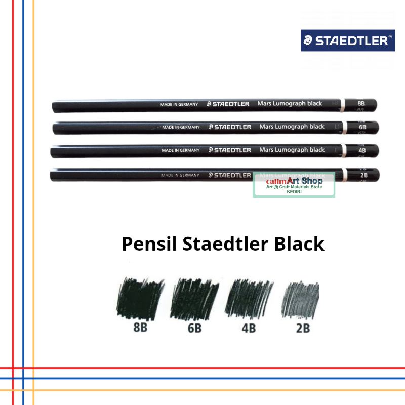 Jual Pensil Gambar - Pensil Staedtler Black - Pensil Stedler Black ...