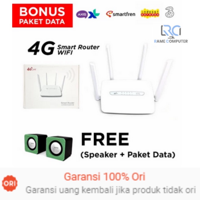Jual 4G SMART ROUTER WIFI / MODEM SMART ROUTER (BONUS PAKET DATA ...