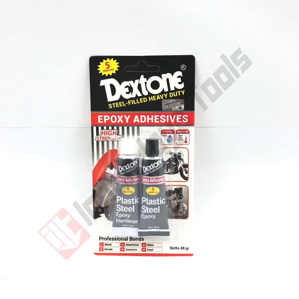 Jual DEXTONE Epoxy Adhesives 5 MENIT 48 GR - Plastic Steel Lem Besi ...