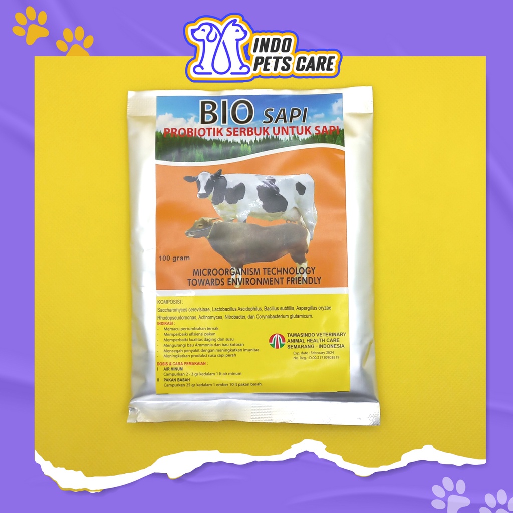 Jual PROBIOTIK UNTUK TERNAK SAPI - BIO SAPI 100GR- PACU PERTUMBUHAN ...