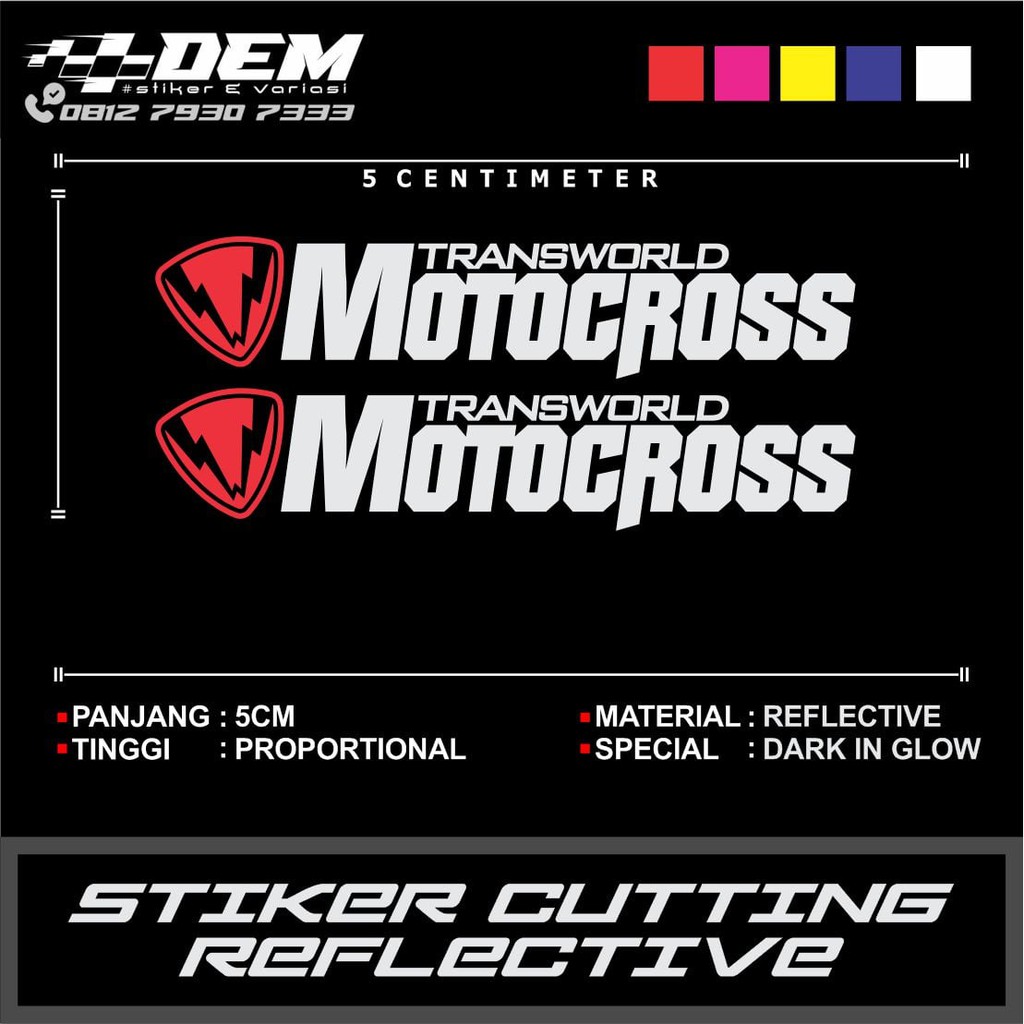 Jual STIKER TRANSWORLD MOTOCROSS | Shopee Indonesia