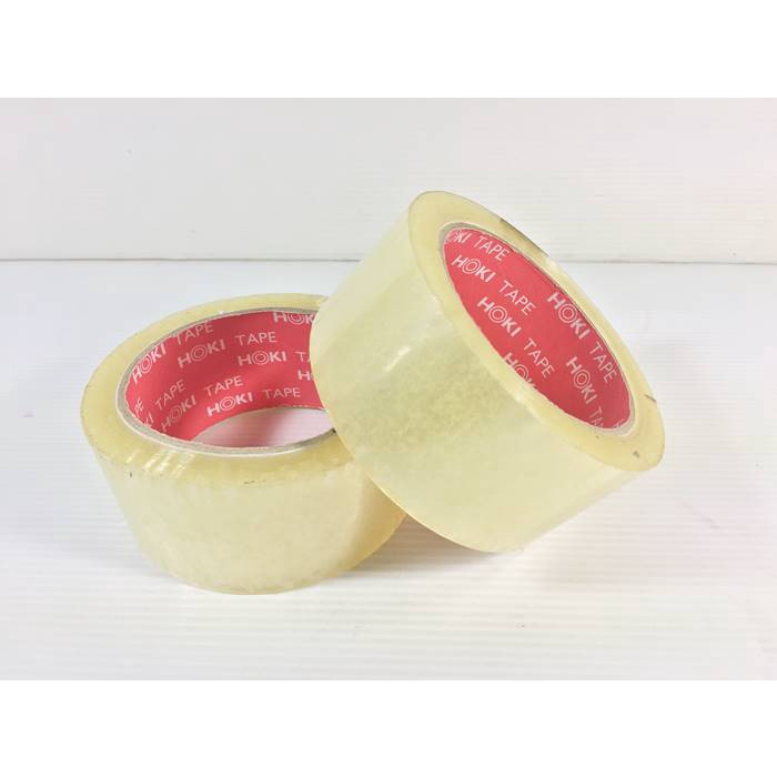 Jual Lakban Opp Tape Bening Hoki (Lebar = 48mm x Panjang = 90 Yard x ...