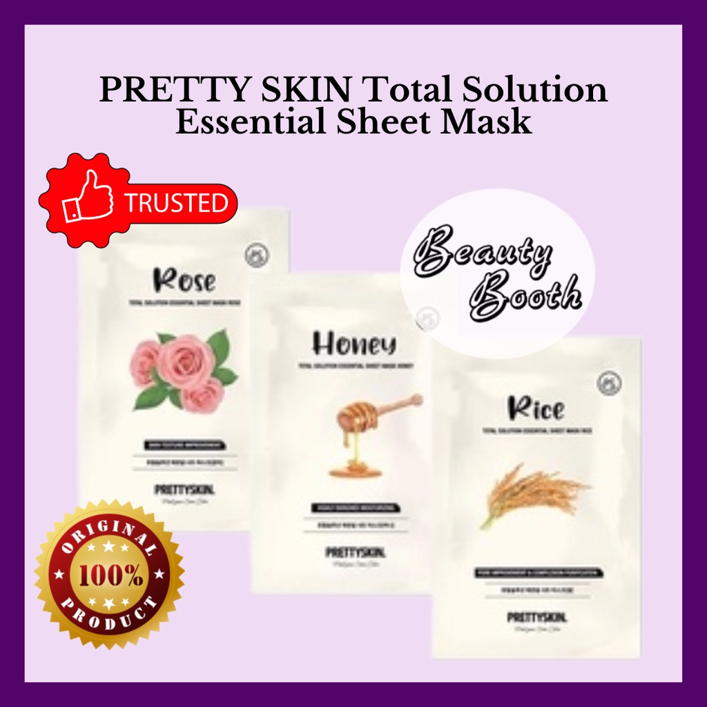 Jual PRETTY SKIN Total Solution Essential Sheet Mask - Beauty Booth ...