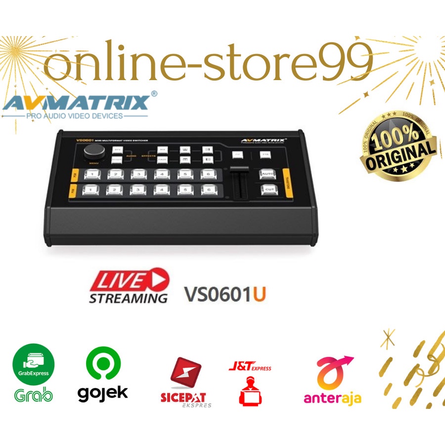 Jual AVMATRIX VS0601U Mini 6-Channel SDI/HDMI Multi-Format AV Switcher ...