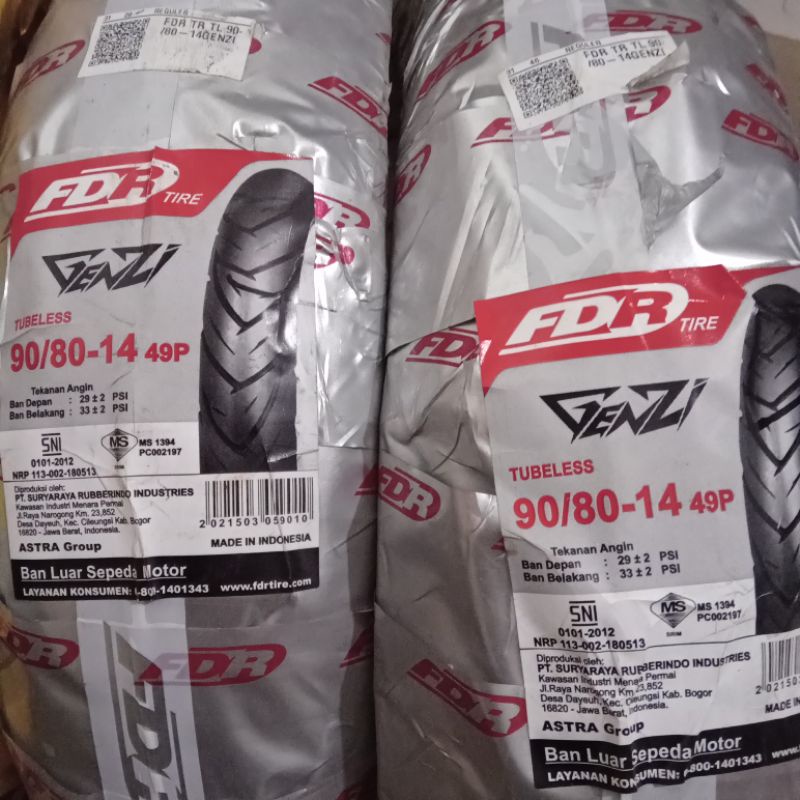Jual Ban FDR Tubeless Matic | Shopee Indonesia