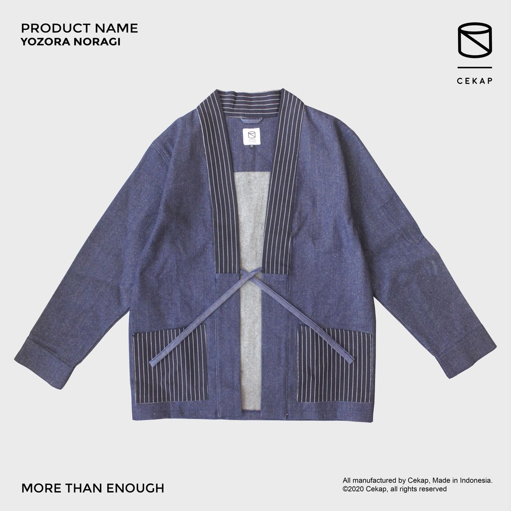 Jual Noragi Denim Yozora by Cekap - Kimono Denim 13oz Wabash Sashiko ...