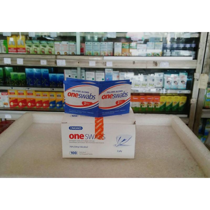 Jual Alkohol Swab Alcohol swab one med Alkohol Swabs Onemed oneswab ...
