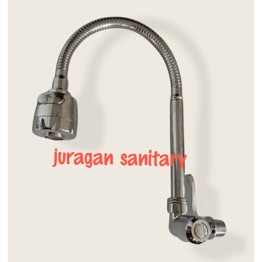 Jual KERAN AIR KRAN LEHER ANGSA FLEKSIBEL / FLEXIBLE / KRAN CUCI PIRING ...