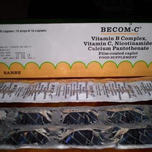 Jual Becom C HARGA STRIP isi 10 tablet vitamin B complex+C | Shopee ...