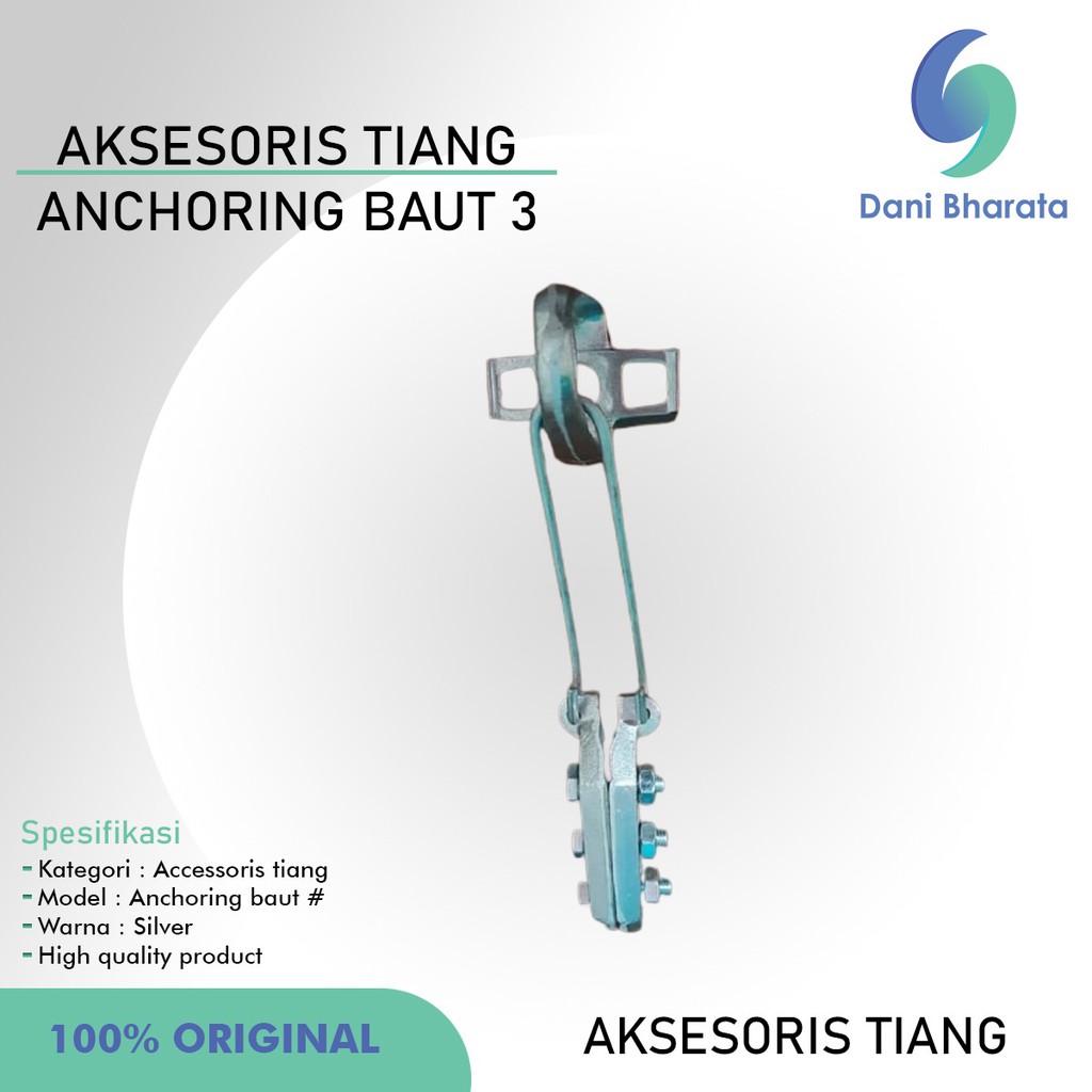 Jual Anchouring Baut 3 Clamp Baut 3 Clamp Tiang Aksesoris Tiang FTTH ...