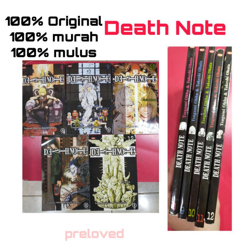 Jual DEATH NOTE KOMIK JEPANG - TSUGUMI OHBA & TAKESHI OBATA (Preloved) orginal// komik Jepang ...