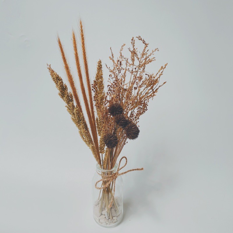 Jual 1 set aesthetic (Vas + Batu Hias + Mix dried flower) | Shopee ...
