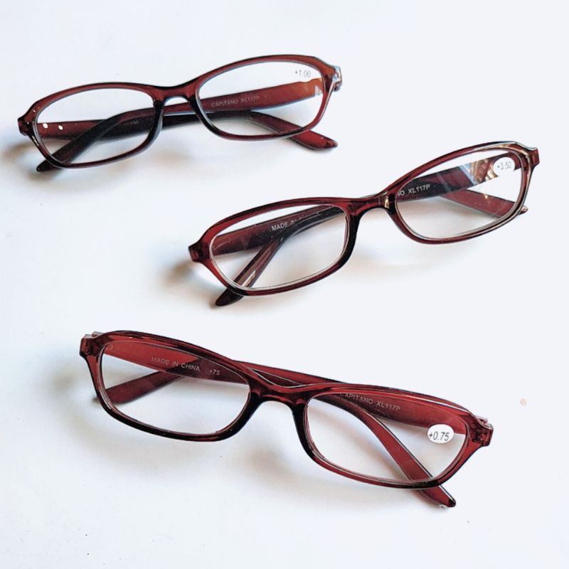 Jual kacamata baca frame coklat 17LP | Shopee Indonesia