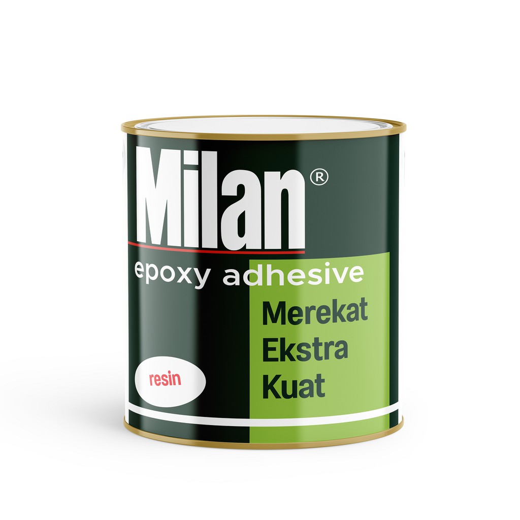 Jual Milan Lem Epoxy Adhesive 380 gram/set Resin+Hardener | Shopee ...