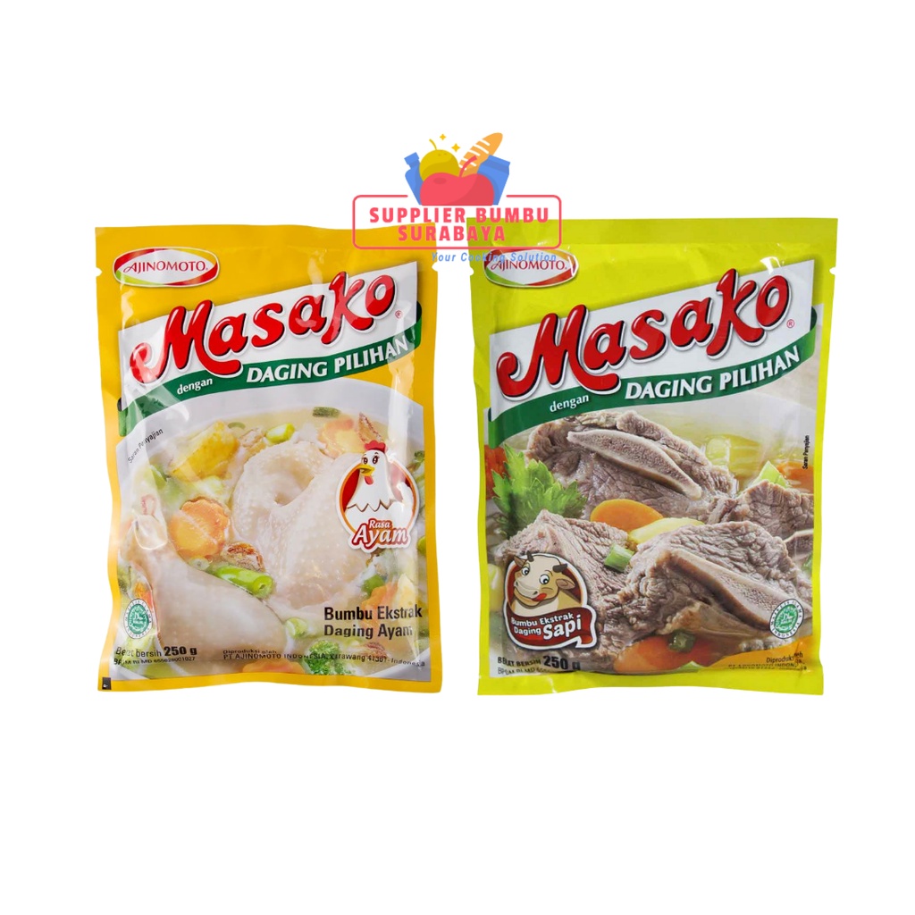 Jual Masako Penyedap Rasa Ayam & Rasa Sapi 250g | Shopee Indonesia