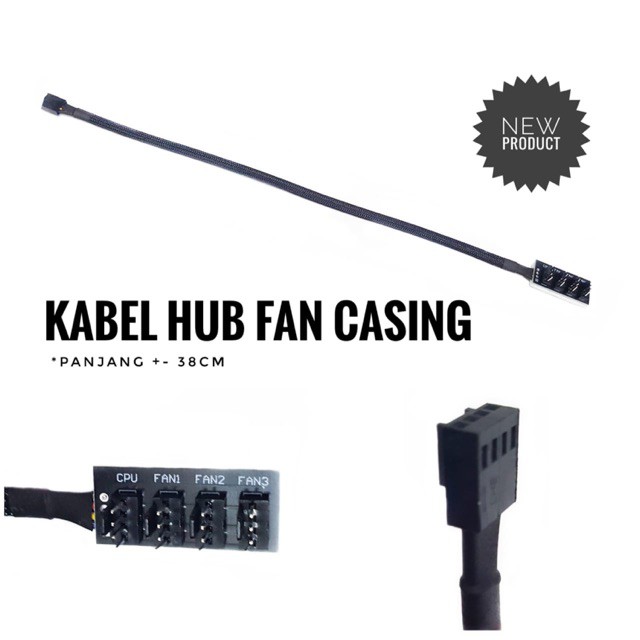 Jual EXTENSION HUB FAN CASING CPU KOMPUTER PANJANG KABEL 38cm | Shopee ...