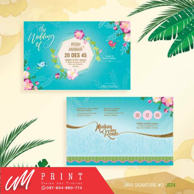 Jual UNDANGAN PERNIKAHAN MEWAH POLY 3D FOIL EMAS JAVA SIGNATURE ...