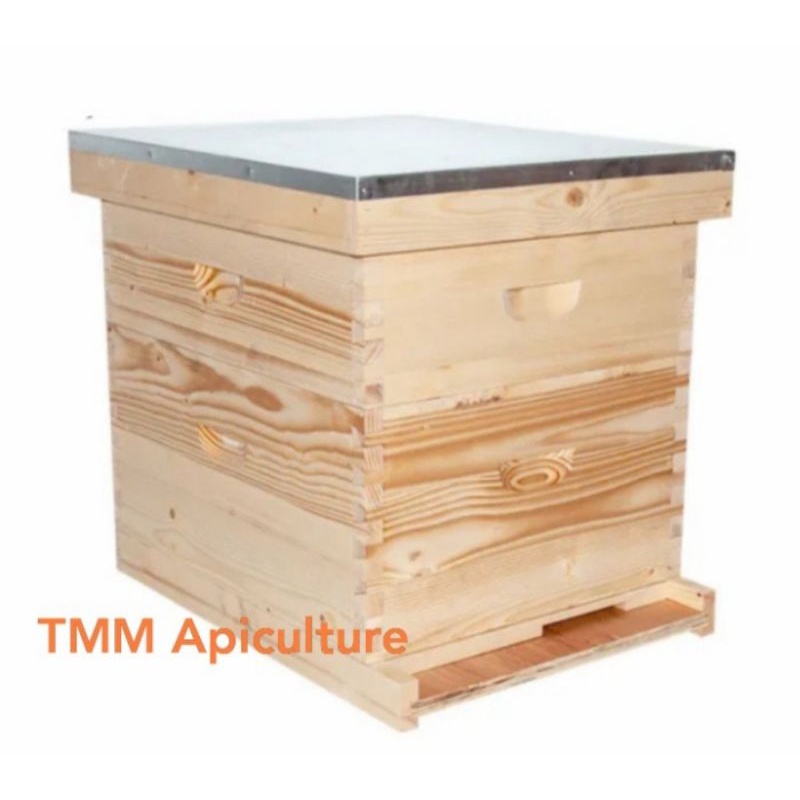Jual Set Langstroth Bee Hive + Deep frame 10pcs + medium frame 10pcs ...