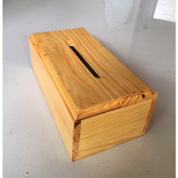 Jual Box tisu / kotak tisu kayu / tisue storage / tempat tisu | Shopee ...