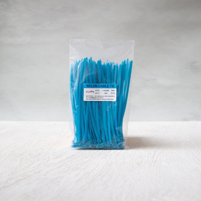 Jual Kabel Ties/Cable Ties 3,6x200 Biru Merk GAS Pembelian minimal 5 ...
