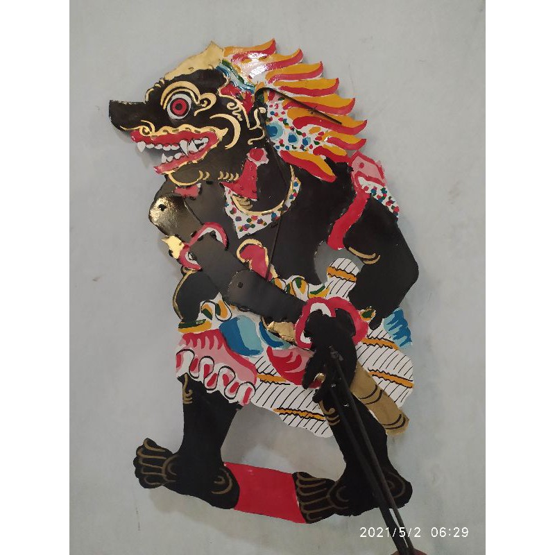 Jual wayang kulit kertas mainan Buto RAMBUT GENI/BABRAH,-+57cm | Shopee ...