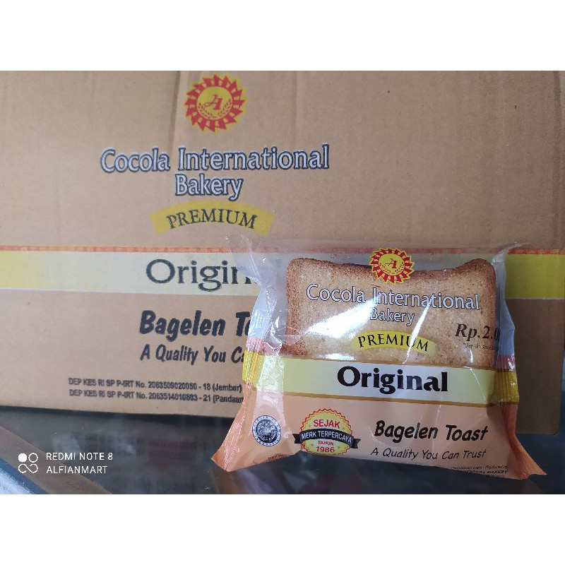 Jual Roti Kering Bagelen Toast 1 Dus Isi 30pcs - Cocola Internasional ...