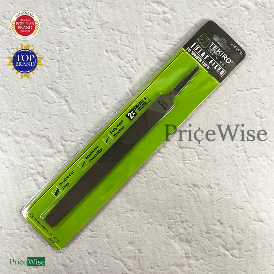 Jual Kikir Plat Gepeng Halus 8 inch Tekiro / Flat Files Smooth Cut 8 ...