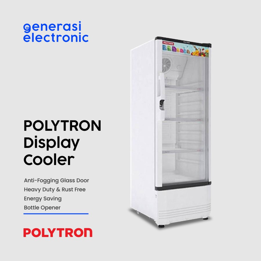 Jual SHOWCASE POLYTRON SCN 220 3 RAK 180 Liter | Shopee Indonesia