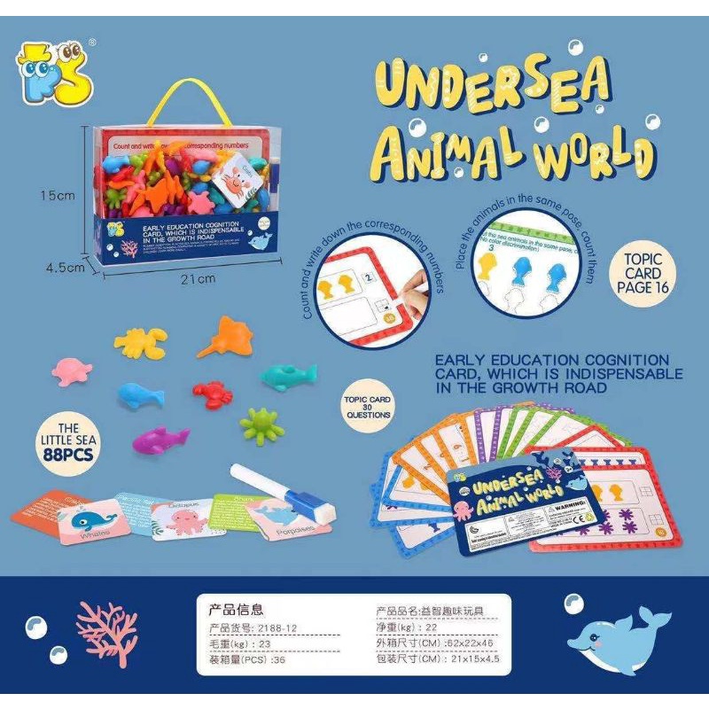 Jual counting set box: sea animals | Shopee Indonesia