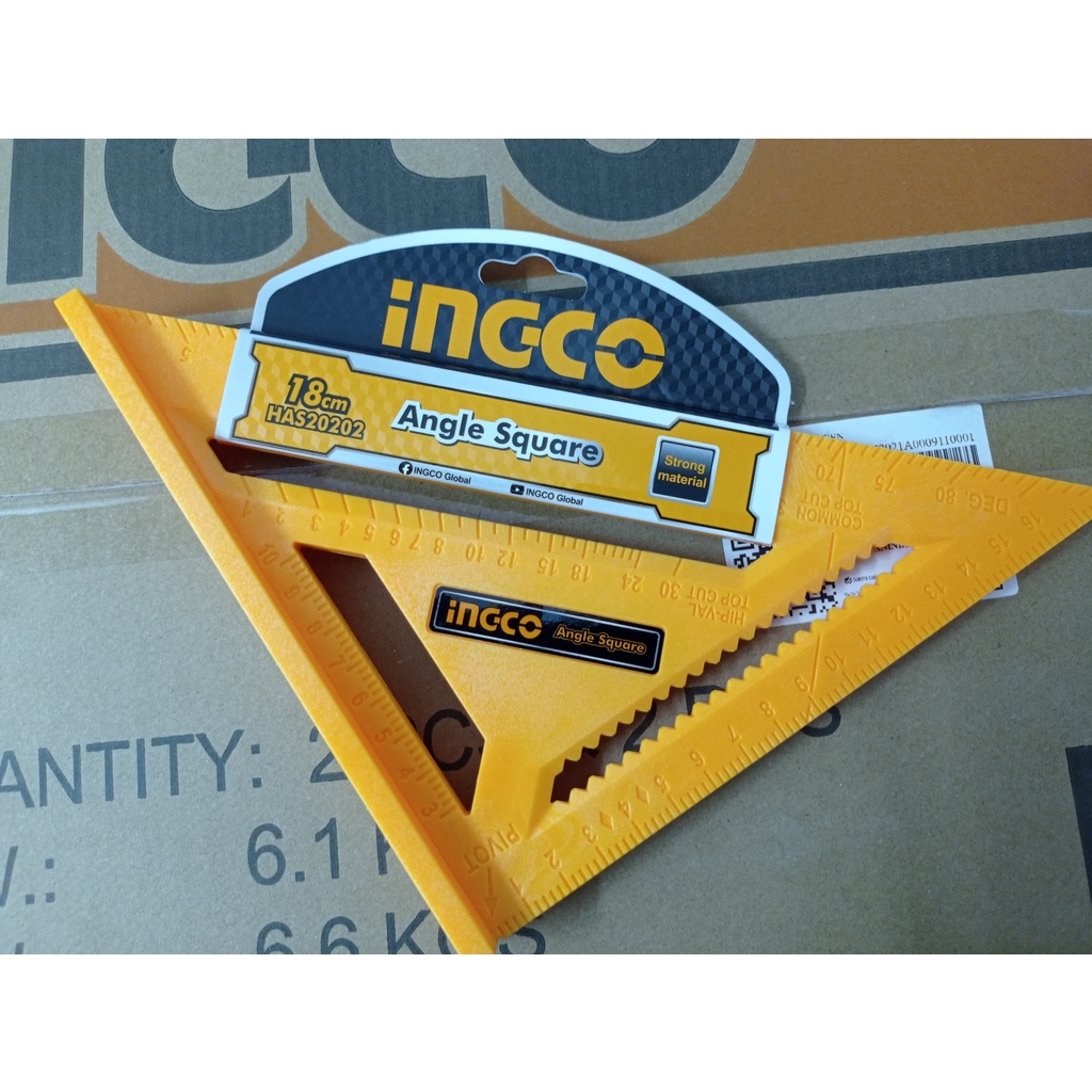 Jual Penggaris Segitiga Wood Working Angle Sudut Siku Speed Square 18 ...