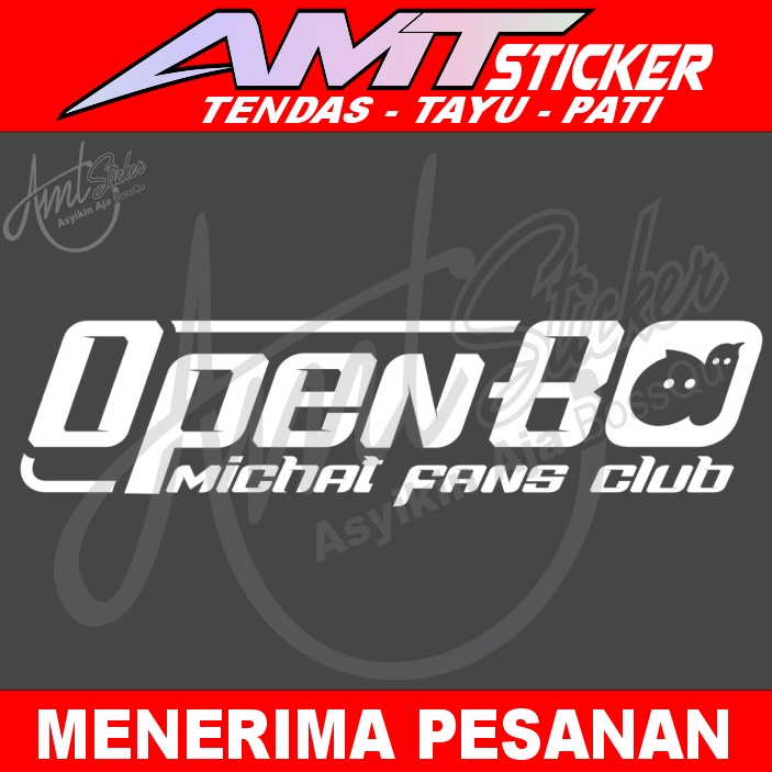 Jual [NEW] STICKER CUTTING TULISAN OPEN BO UKURAN 20X5 | Shopee Indonesia