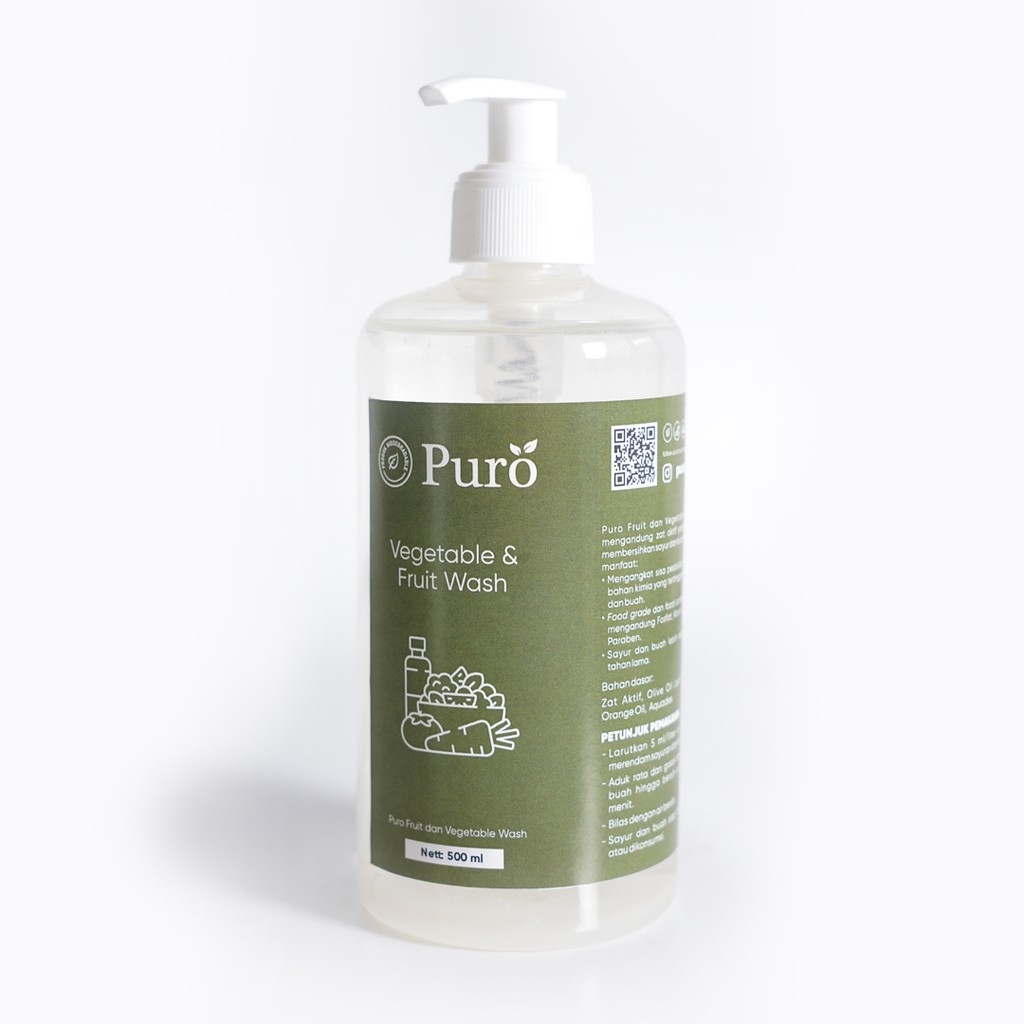 Jual Pencuci Sayur dan Buah Puro Premium - 500 ml | Shopee Indonesia