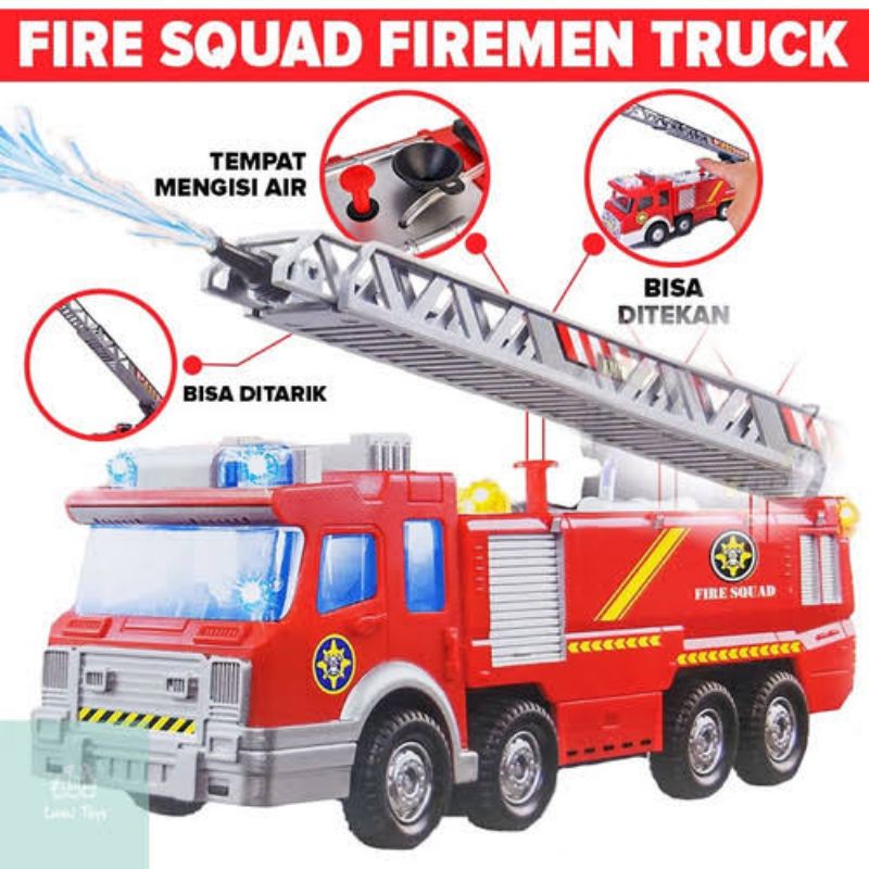 Jual Mobil Pemadam Kebakaran Fire Squad Firemen No. SY732 Mainan Anak ...