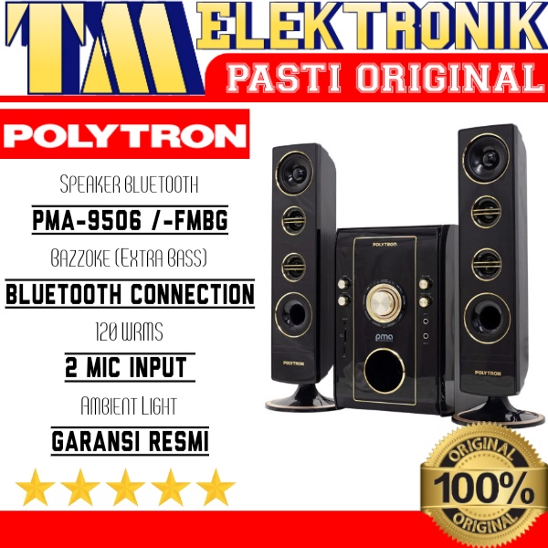Jual SPEAKER POLYTRON PMA 9506 /-FMBG / Bluetooth Speaker Multimedia | Shopee Indonesia