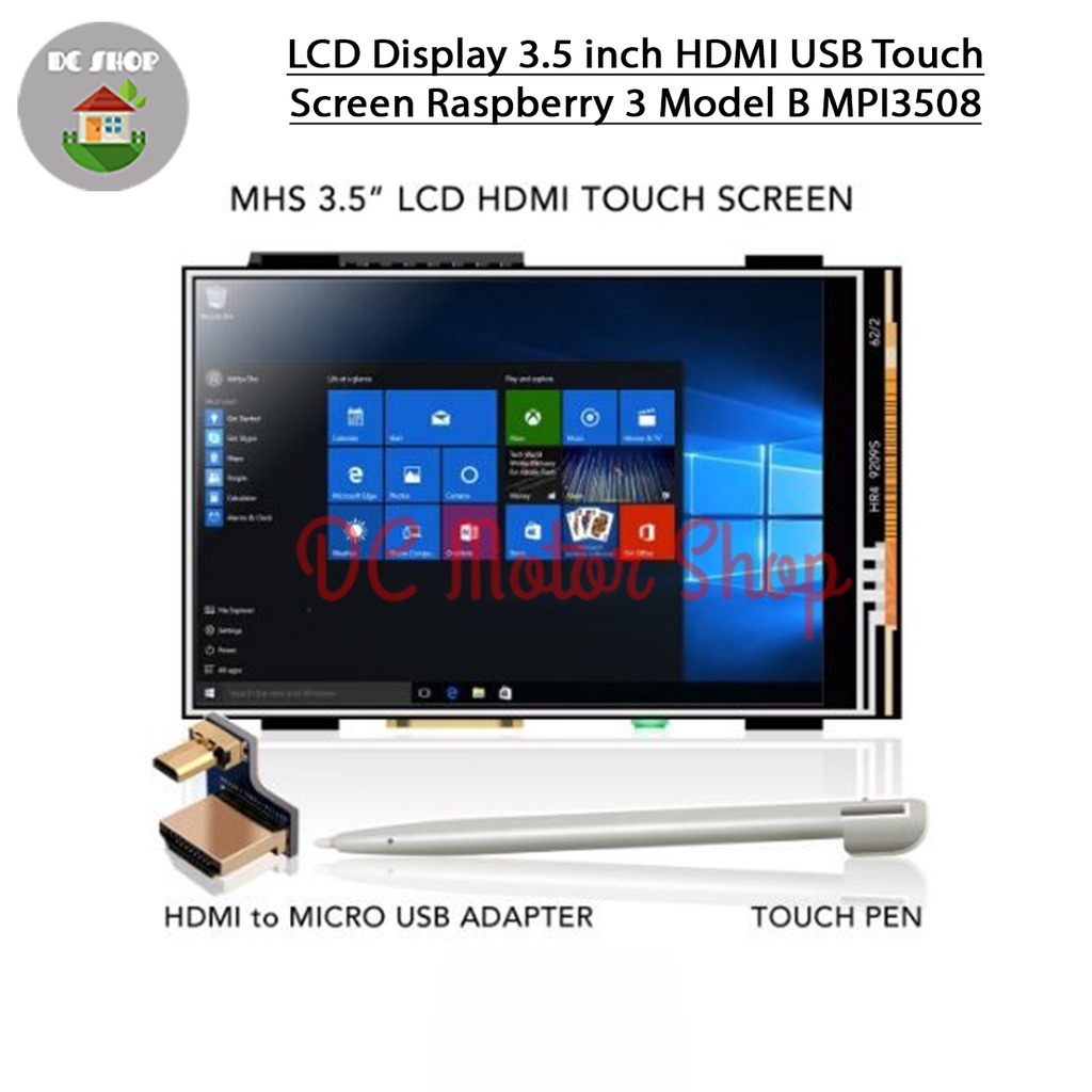 Jual LCD Display 3.5 inch HDMI USB Touch Screen Raspberry 3 Model B MPI3508 | Shopee Indonesia