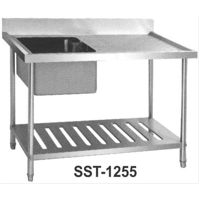 Jual GETRA SST-1255 Stainless Steel Sink Table / Meja Cuci Piring ...