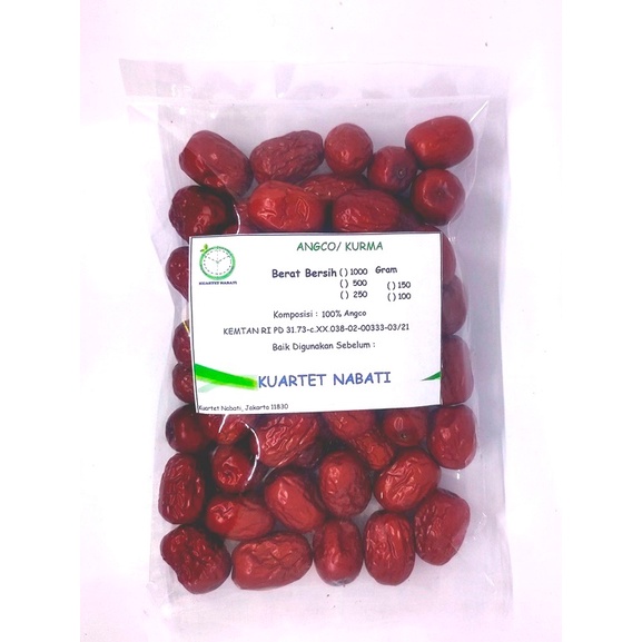 Jual 250gr ANGCO - HONG ZAO (RED DRIED DATES) PREMIUM -dg Varian Ukuran ...