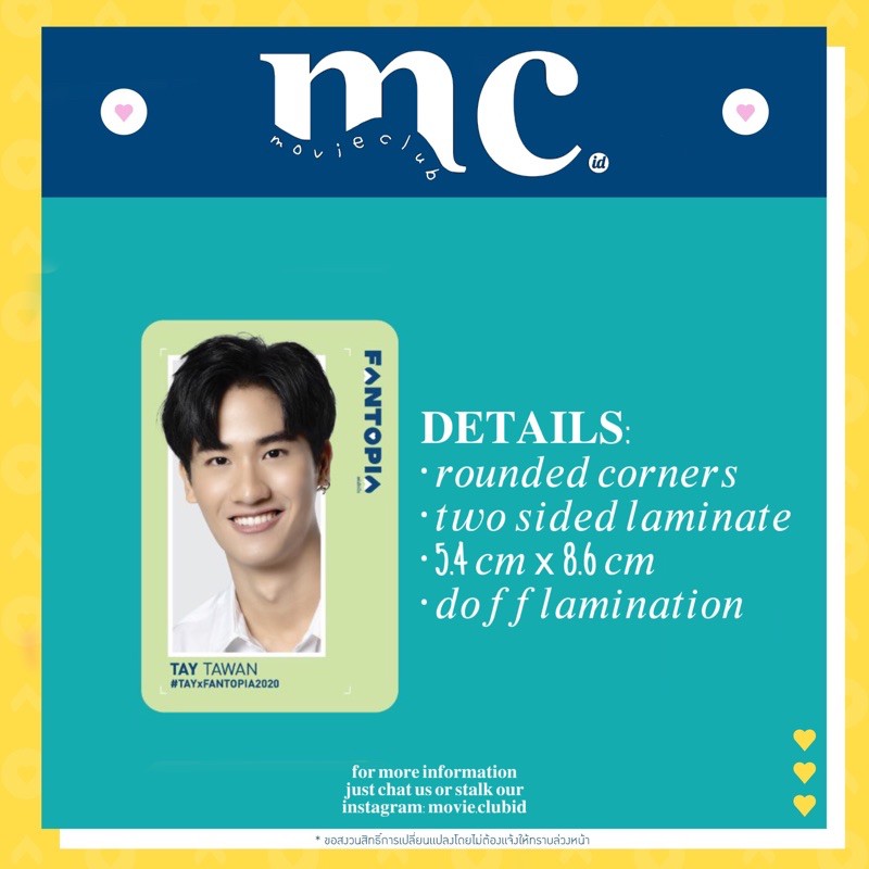 Jual PHOTOCARD FANTOPIA THAILAND / PHOTO CARD GMMTV GMMBOYS / THAI ACTORS AKTOR THAILAND ...