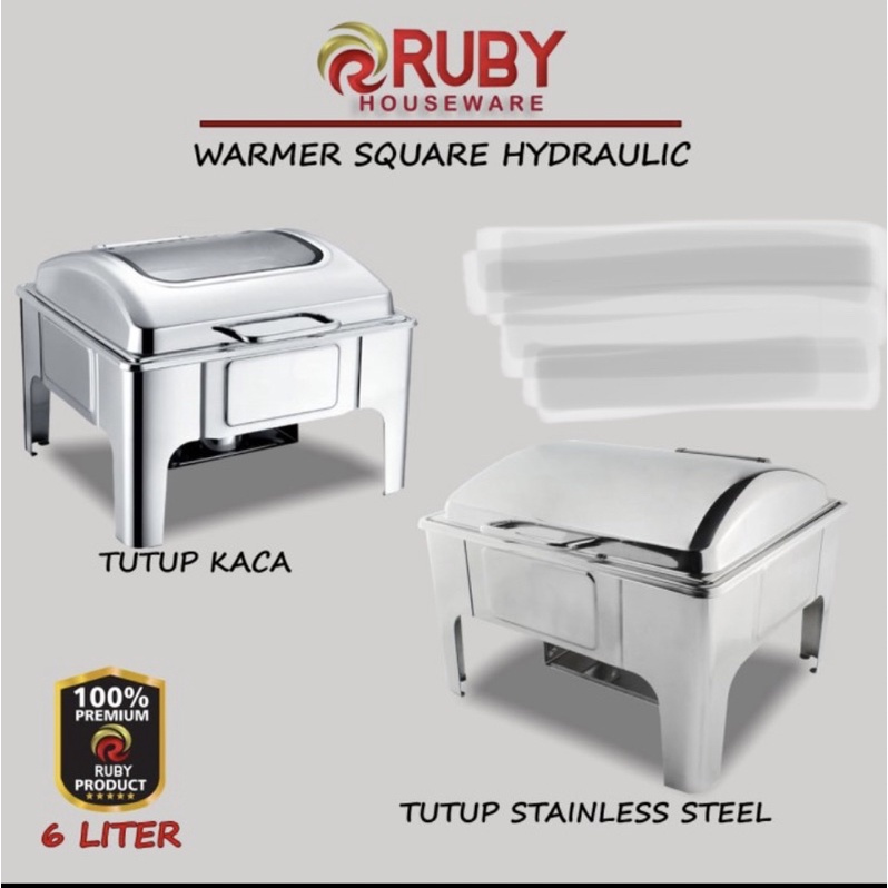 Jual Ruby Chaffing Dish segi 6 Lt Hydrolic Window | Roll top Prasmanan ...