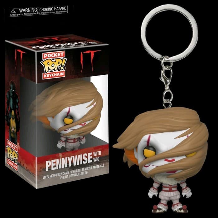 Jual Funko Pop Movie - IT - Pennywise With Wig (Pocket Pop Keychain ...