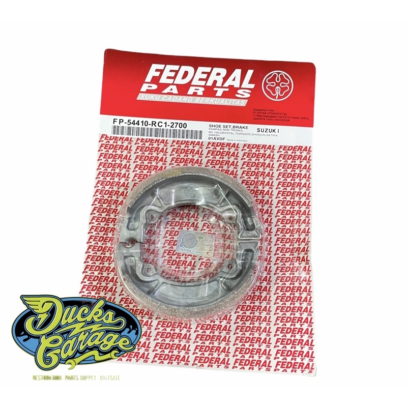 Jual kampas rem suzuki rc80 rc100 rc110 smash shogun original federal ...