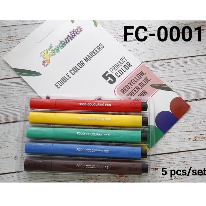 Jual ALAT BAKING / FC-0001 EDIBLE PEN FOODWRITER EDIBLE COLOR PEN PEN ...