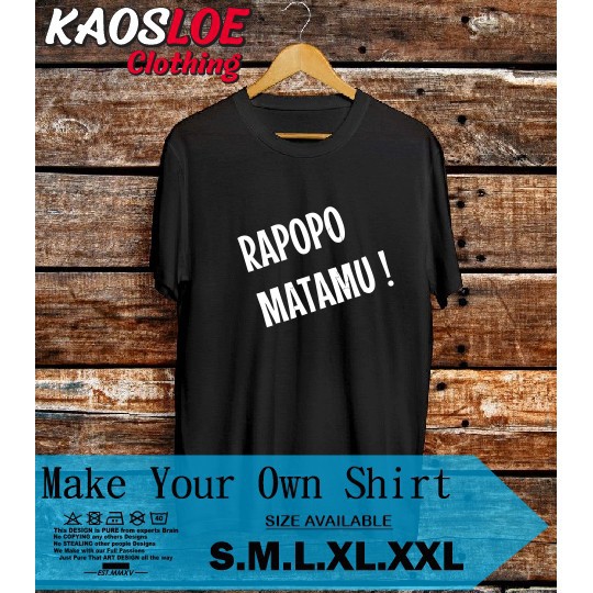 Jual KAOS MEME LUCU RAPOPO MATAMU | Shopee Indonesia